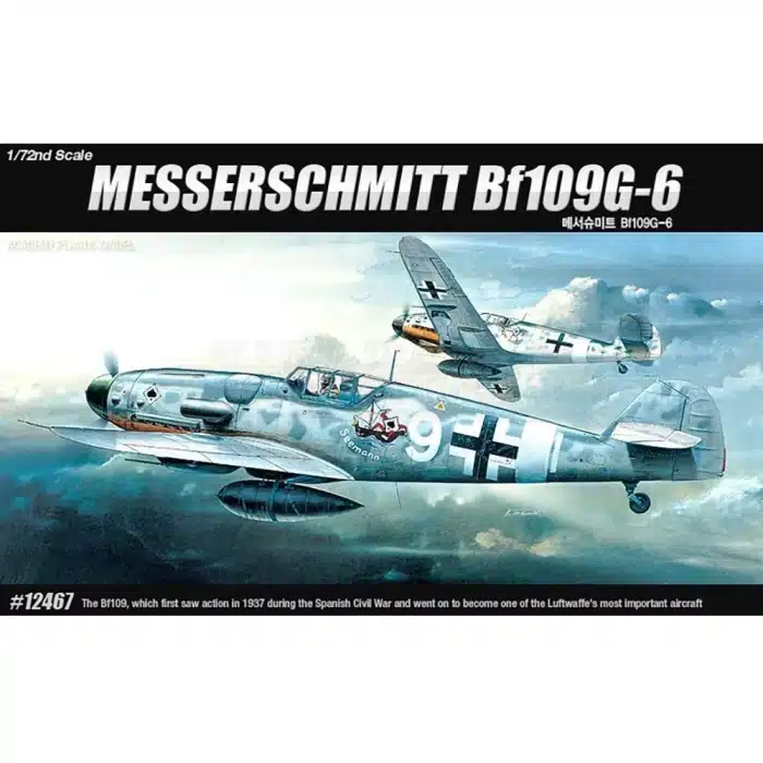 Kit Avião Alemão Messerschmitt Bf-109 G6 – 1/72 – Academy #ACA12467 ...