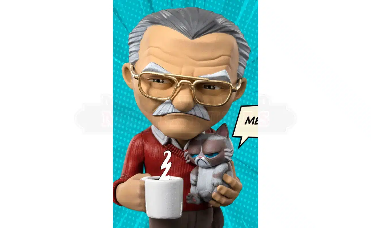 Estátua Stan Lee with Grumpy Cat - Pow - MiniCo - Iron Studios #95121 ...