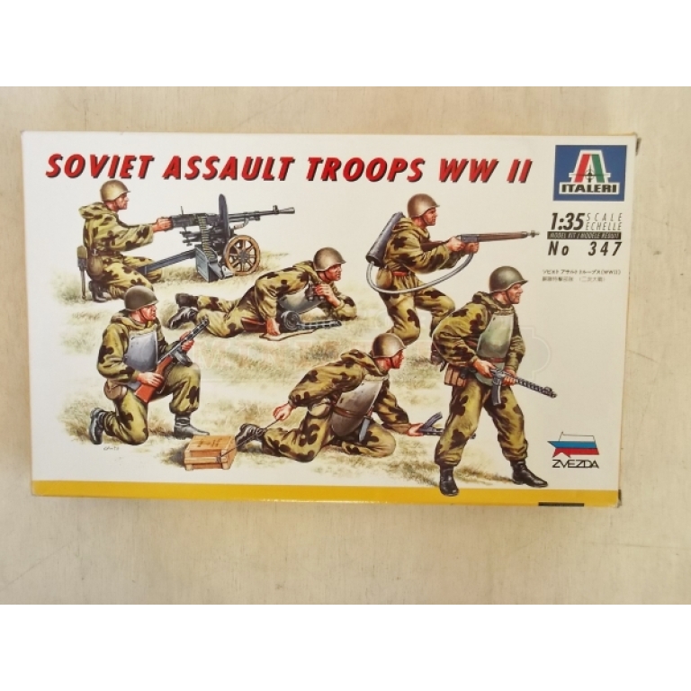 Kit Italeri Zvezda Soviet Assault Troops WW II - 1/35 #ITA347 ...
