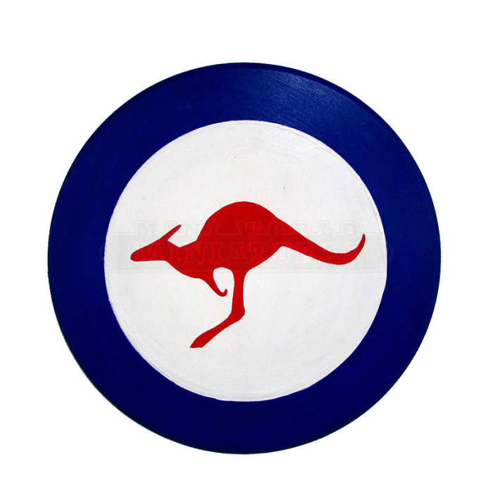 Brasão Roundel RAAF - 35cm mdf - MiniWorld Miniaturas