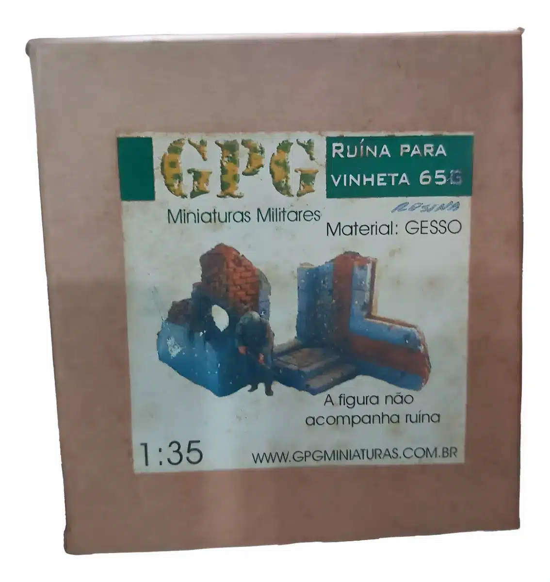Kit Gpg miniaturas militares ruina para vinheta para diorama em resina ...