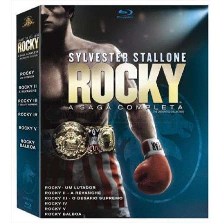 Blu-ray Rocky: A Saga completa Sylvester Stallone (Raridade ...