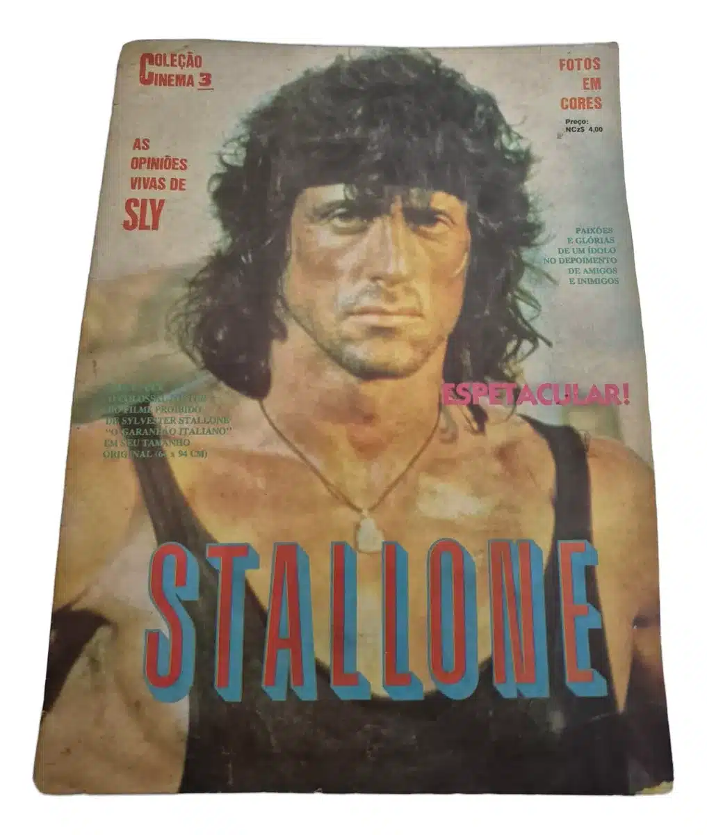 Revista Coleção Cinema No. 3 Pôster Stallone Rambo G. Italiano ...